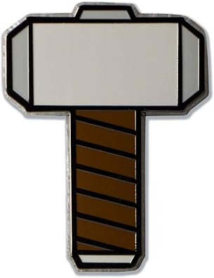 Amazon.com: Ata-Boy Marvel Comics© Thor's Hammer Mjornir 1" Full Color Enamel Pin : Clothing ...