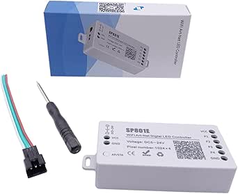 Amazon.com: TOPXCDZ SP801E WiFi Art-Net Magic LED Controller LED Matrix ...