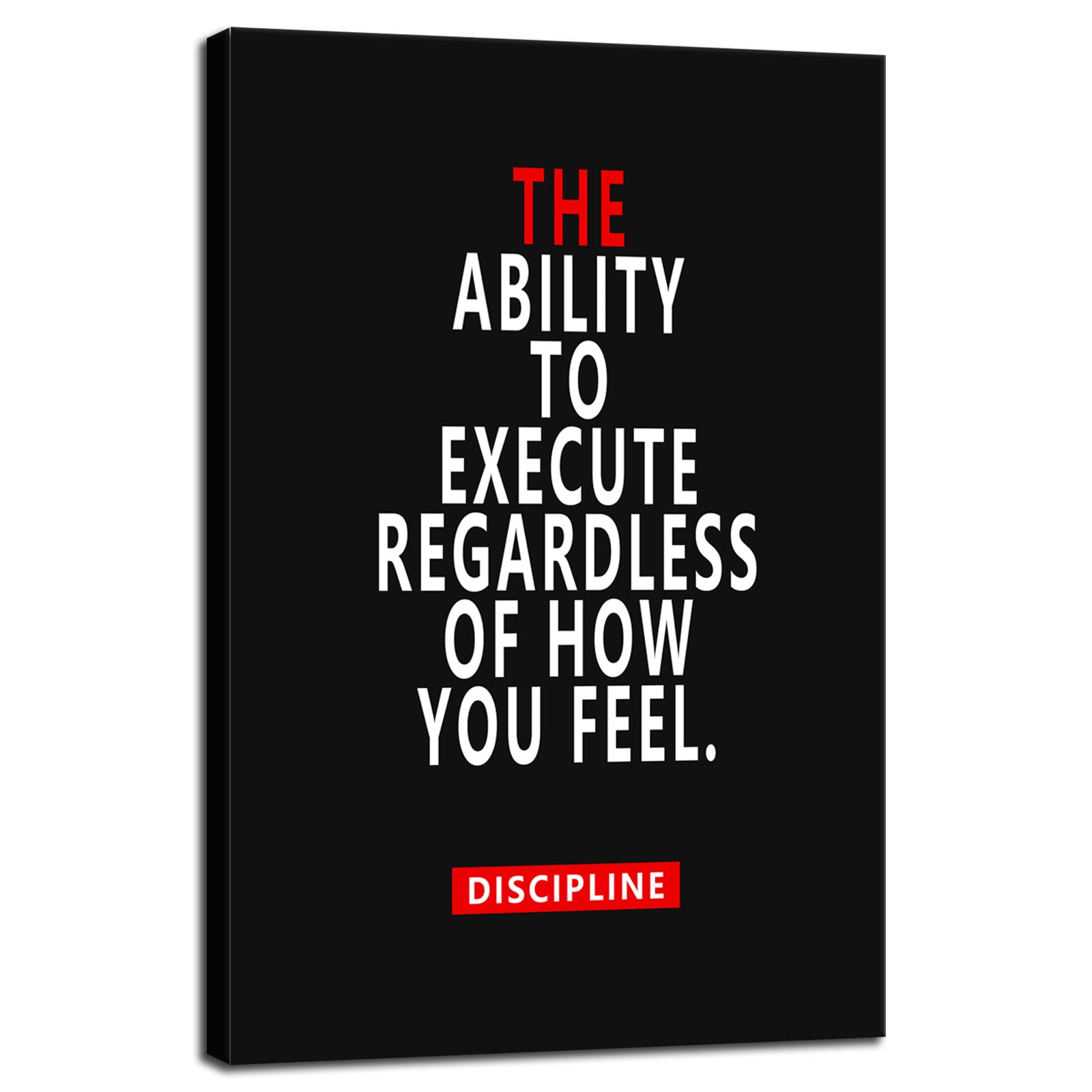 Amazon.com: Motivational Discipline Posters Inspirational Wall Art ...