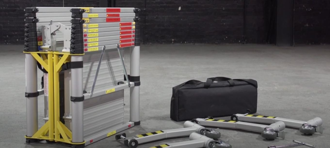 Retractable Aluminum Rolling Portable Platform Rolling Stairs & Mobile