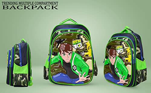 ADSON 4D Hard Shell Ben Ten Travel School Bag|Backpack for Girls & Boys ...