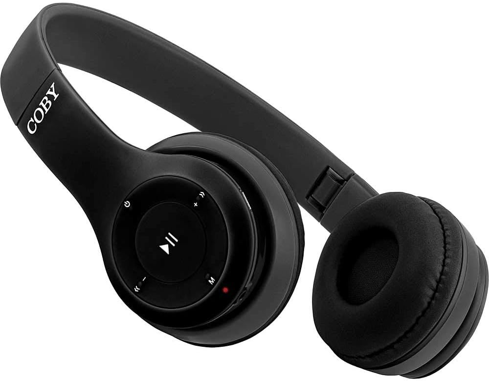 Amazon.com: Coby Bluetooth Headphones, Wireless Headphones with Mic ...