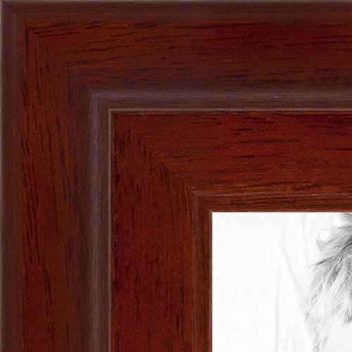 ArtToFrames 2WOMD9029-6x6 inch Wood Picture Frame, 6 x 6", Deep Cherry ...