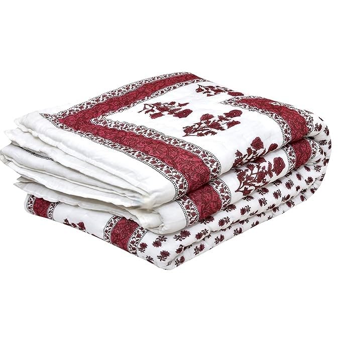 Buy Ahnef Furnishing Jaipuri Rajasthani Traditional Light Weight Pure ...