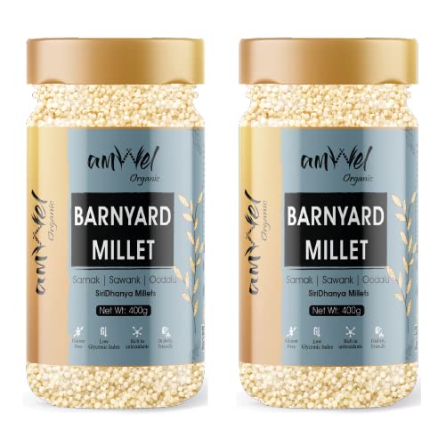 Amwel Organic Barnyard Millet | 400 grams x 2 pc | Siri Dhanya Millets ...