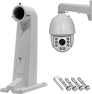 Amazon.com : PCUORLEORS Surveillance Security Dome Camera Mount Bracket, Adjustable Universal ...