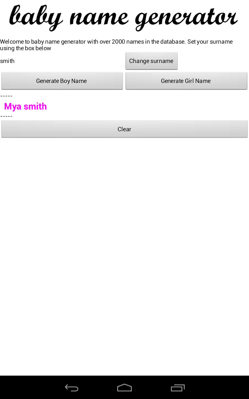 Baby name finder - App on Amazon Appstore