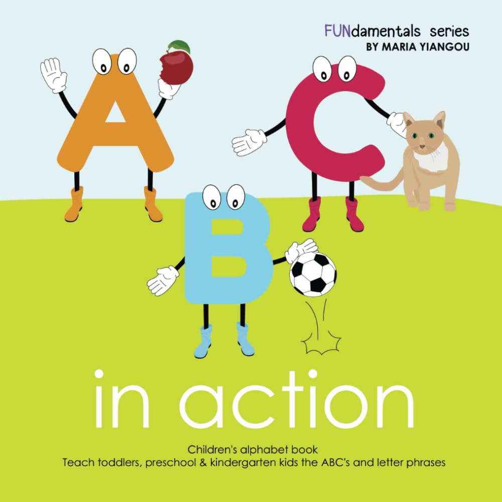 ABC in action: Children's alphabet book. Teach toddlers, preschool ...