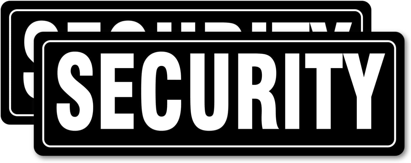 Security Sign Magnets - Black Security Officer Signs for Vehicles ...
