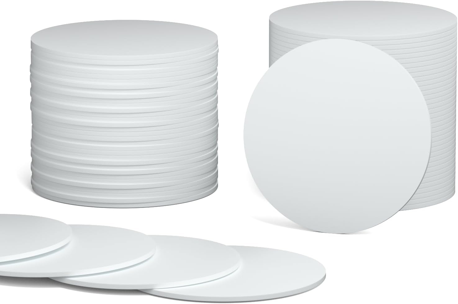 NTAG215 NFC Tag Blank White NFC Coin Cards Round Label 35mm 1.38 inches ...