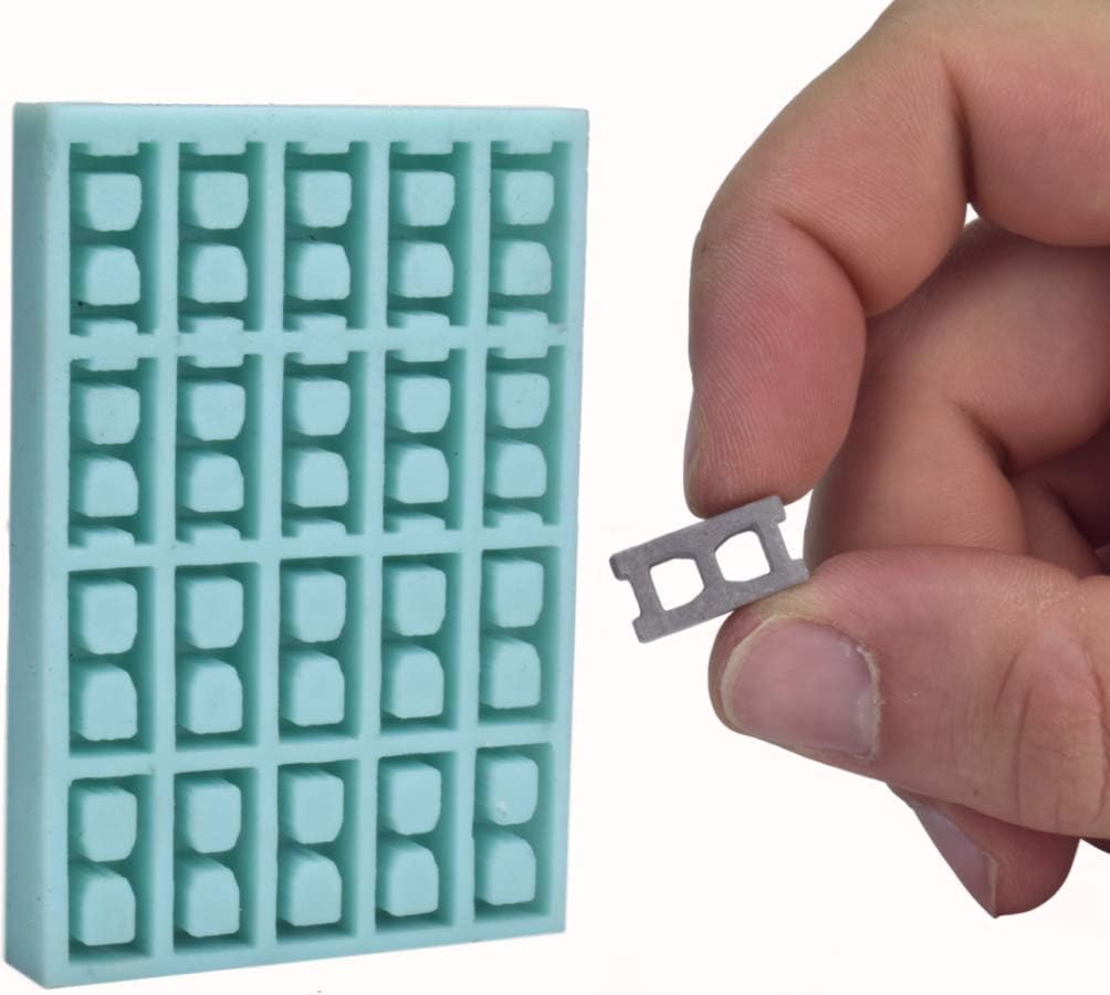 Amazon.com: Acacia Grove Miniature Cinder Block Mold, Silicone Rubber ...