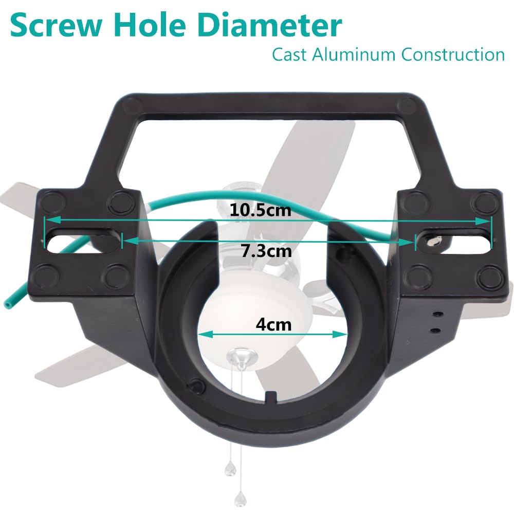 Ceiling Fan Parts Ceiling Fan Mounting Bracket,1PCS AICWIOO Cast ...