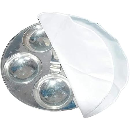 JRJ Idly Pure Cotton Cloth Unbleached,Idli Cloth Non-Sticky, 30 x 30 cm ...