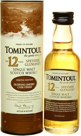 Tomintoul 12 YO Mini Single Malt Whisky 40% 0,05L : Amazon.de ...