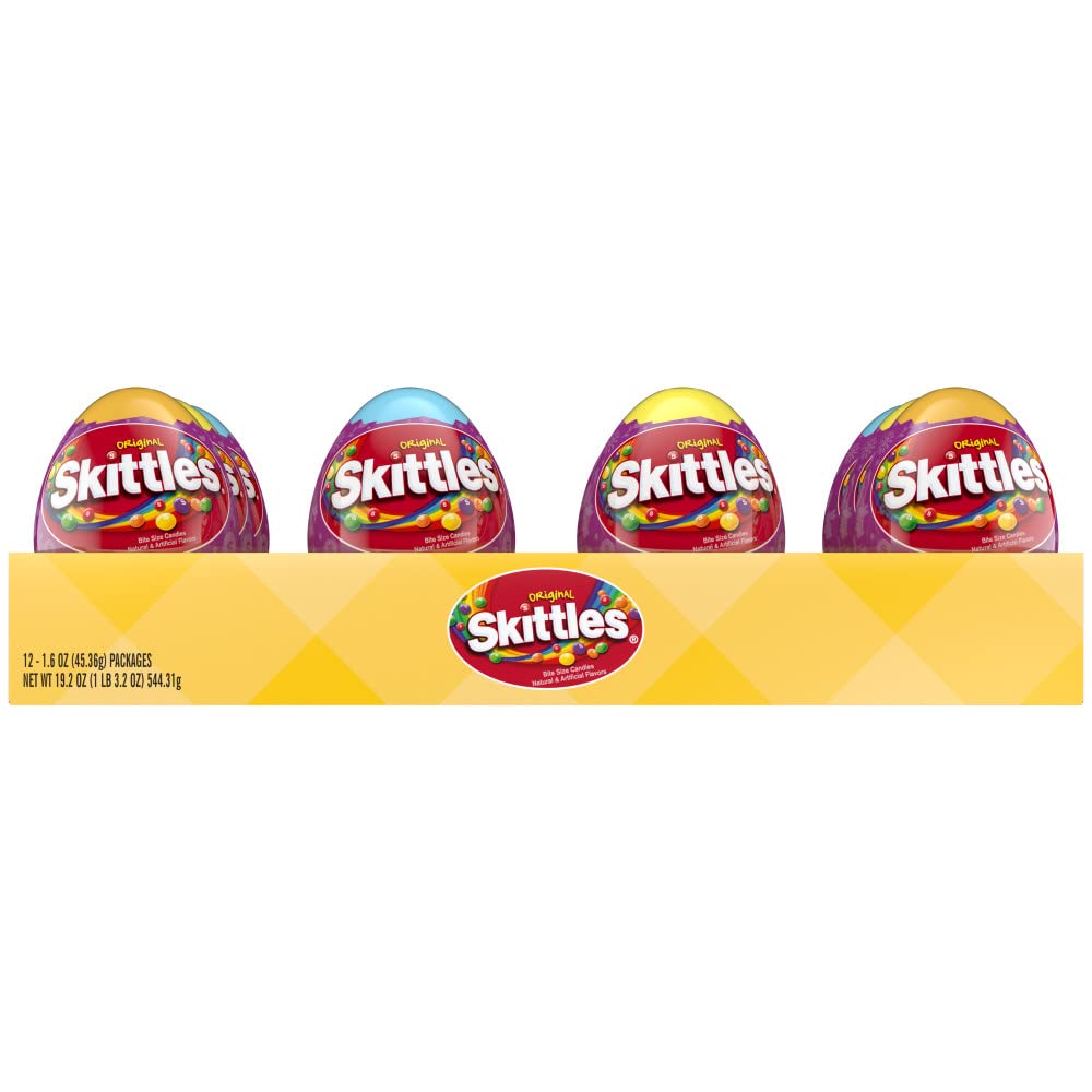 Amazon.com : SKITTLES Original Easter Candy, 1.6 oz Easter Basket Gummy ...
