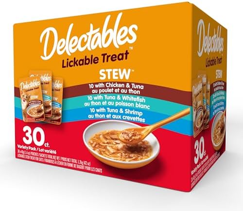 Delectables Lickable Treat Stew Wet Cat Treat Variety Pack, Cat Stew ...