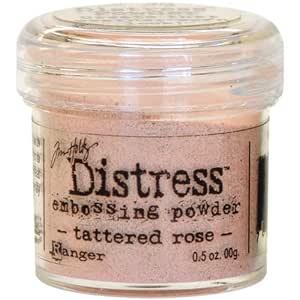 Ranger TIM-21155 Tim Holtz Distress Embossing Powder, Tattered Rose, 1 ...