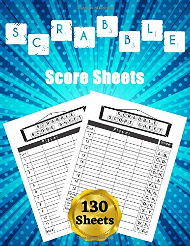 Buy Scrabble Score Sheets: 130 Large Score Pads for Scorekeeping ...