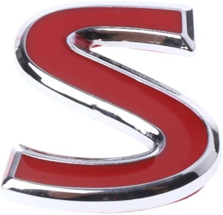 Amazon.com: 1x S Emblem 3D Metal Badge Sticker Letter Replacement for ...