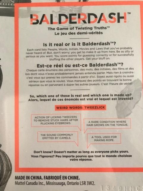 Balderdash : Amazon.co.uk: Toys & Games