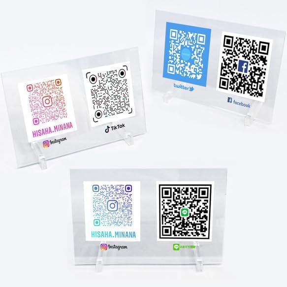 Amazon.co.jp: [Rn3208] [ QRコード パネル ] アクリル 作成 スタンド パネル POP SNS ショップ ストア アクセス フレーム 名入れ 開店祝い 贈り物 開業 ...