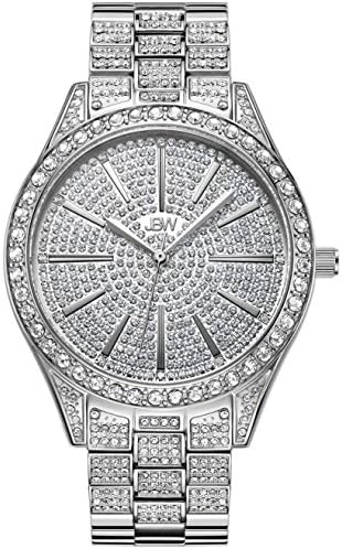 JBW Women's Cristal 34 0.12 ctw Diamond Stainless Steel Watch J6383C ...