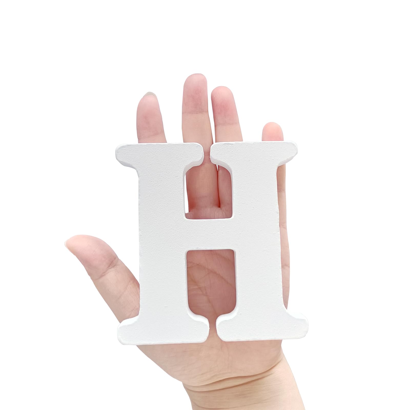 Snapklik.com : 4 Inch Unfinished Wooden Letters, White Marquee Letters ...