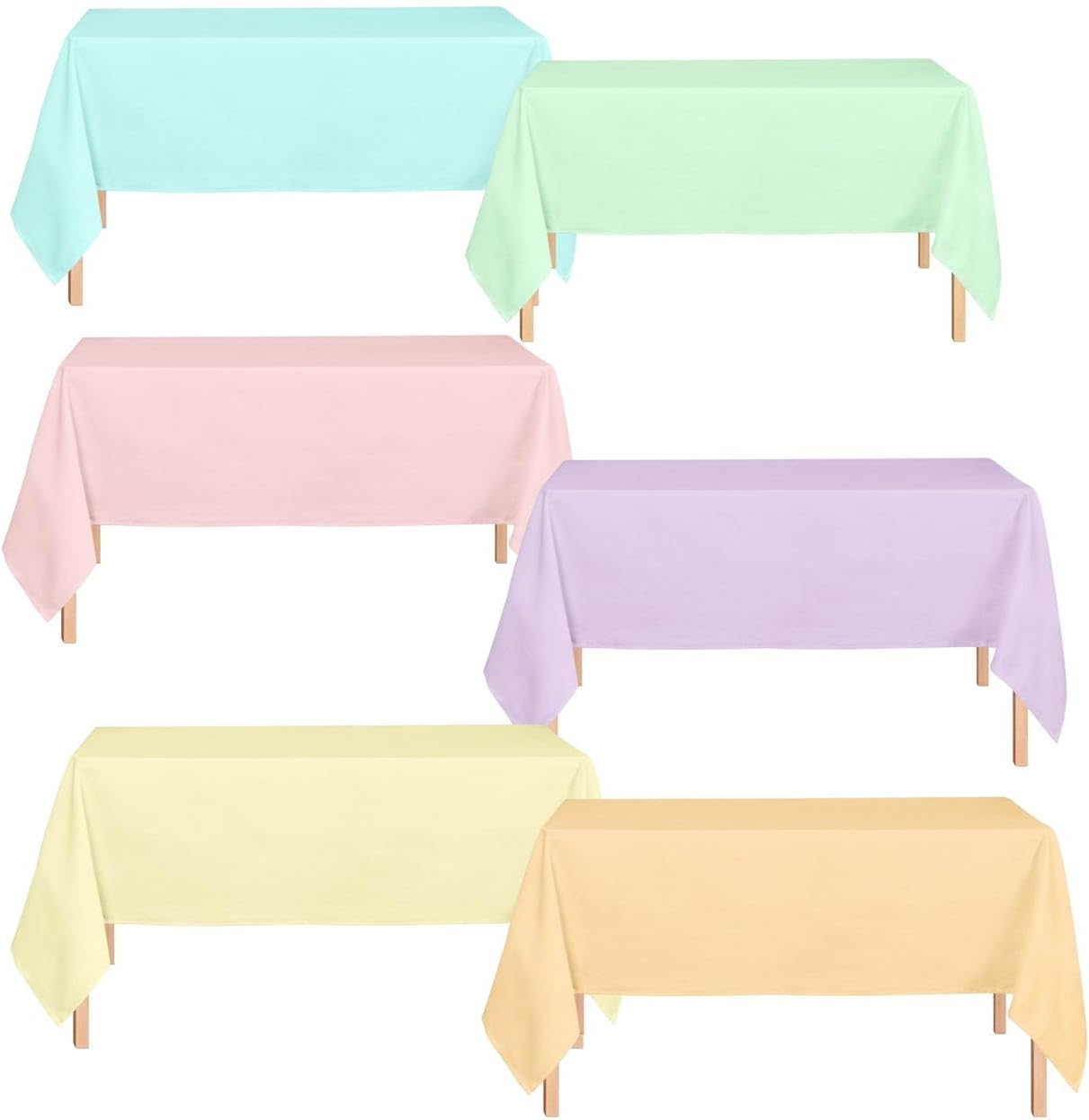 Amazon.com: Oojami 6-Pack Pastel Unicorn Tablecloths: Disposable ...