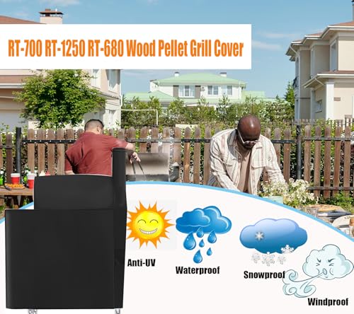 Grill Cover for recteq Flagship 1100,RT-700 RT-1250 RT-680 Wood Pellet ...