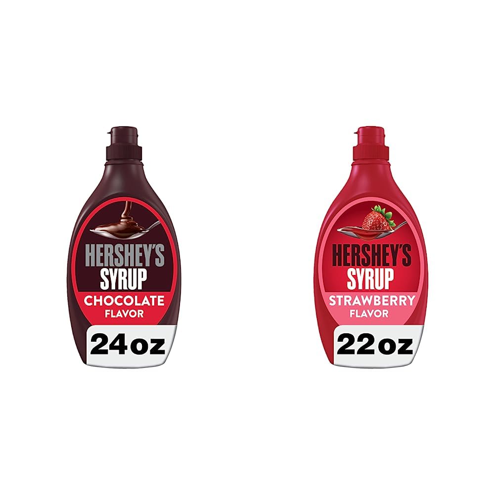Amazon.com : Hershey's Sundae Toppings Bundle for Sundae Bar, Two Syrup ...