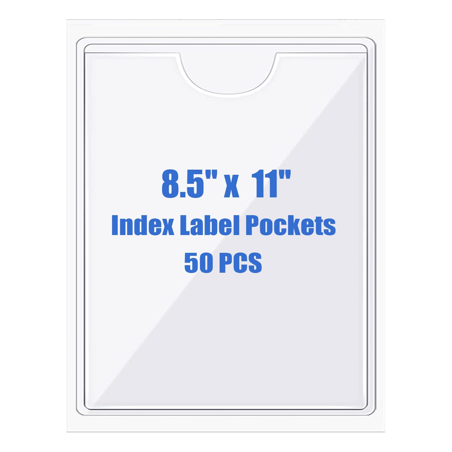 Amazon.com : Origin-Joy 50 PCS Self-Adhesive Index Label Pockets, Clear ...