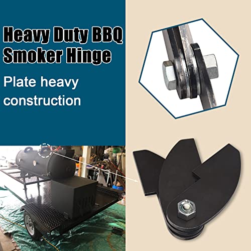 Snapklik.com : 2 Pack Heavy Duty BBQ Smoker Hinge For BBQ Smoker Hinge ...