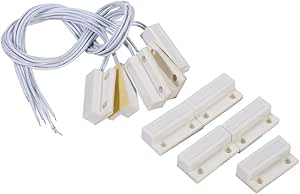Door Contact Sensor, 5Pcs Mc 38 Flush Wired Door Window Sensor Magnetic ...