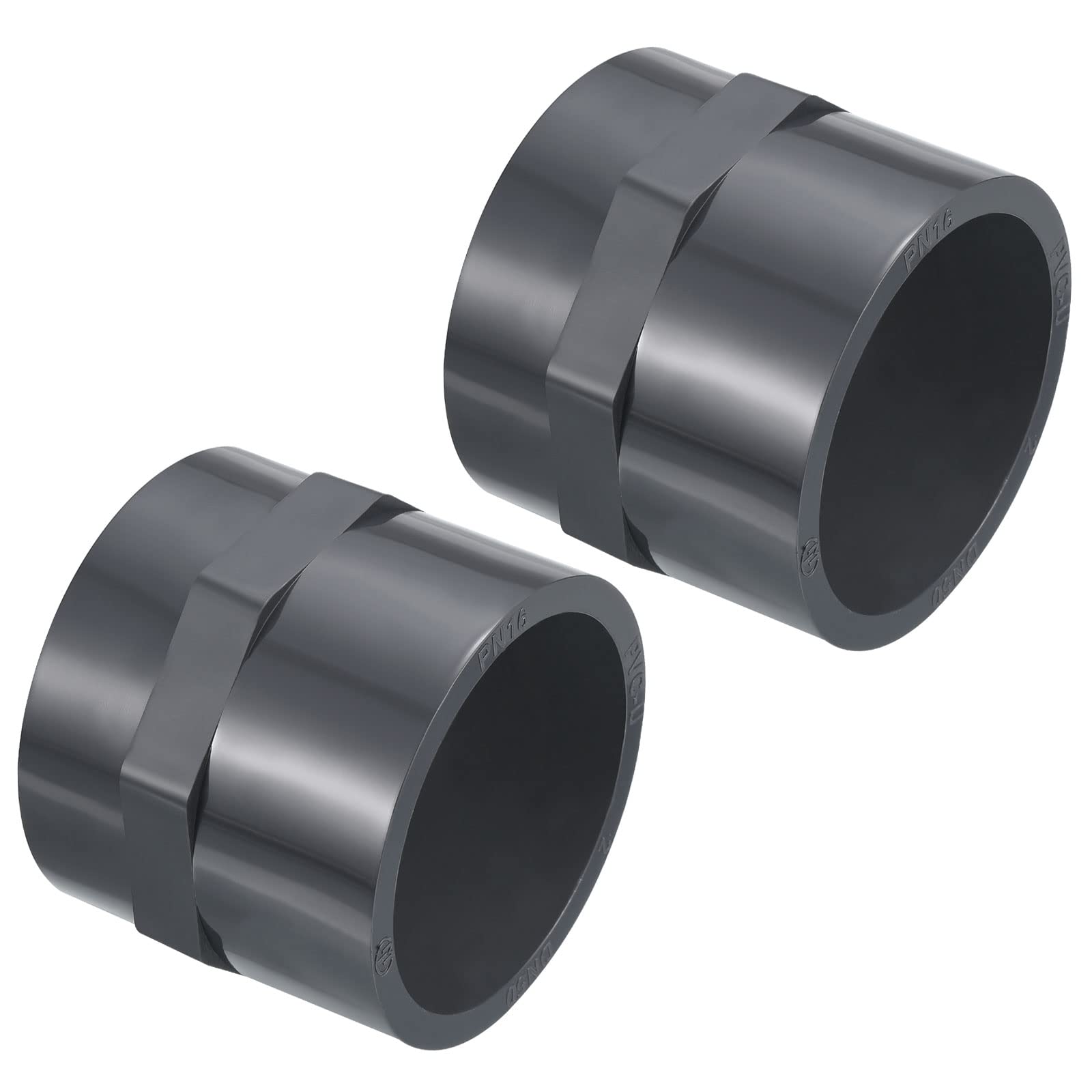 PATIKIL G2 Female Thread Pipe Fitting, 3 Pack UPVC 2 Inch Socket ...