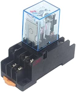 Amazon.com: TPUOTI MY4NJ Coil AC12V AC24V DC12V DC24V AC110V AC220V HH54P 5A 220V Miniature ...