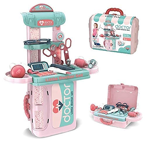 Buy Ascetic 3 in 1 Doctor Set for Kids, Portable Pretend Play Little ...