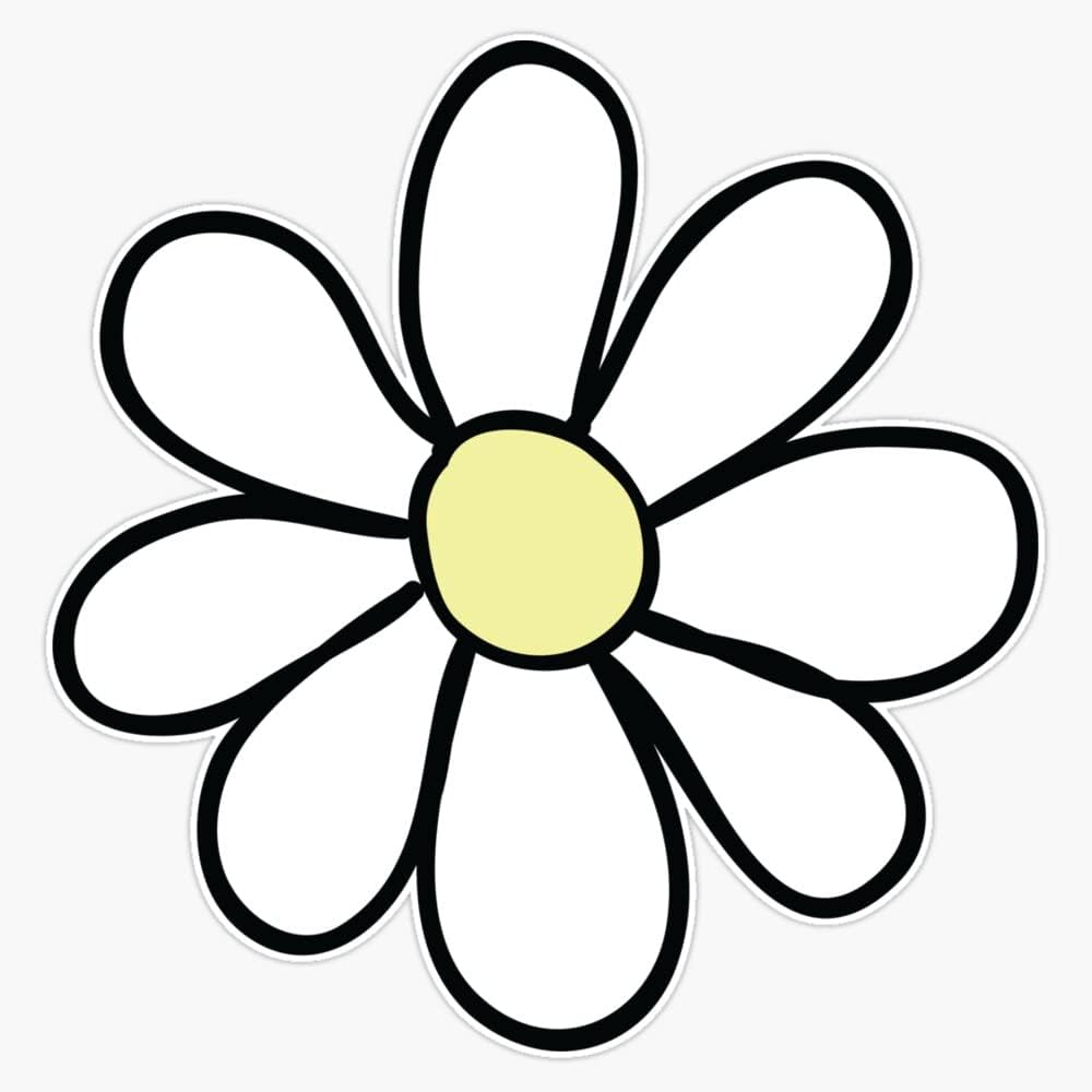 Amazon.com - Pink Daisy Vinyl Waterproof Sticker Decal Car Laptop Wall ...