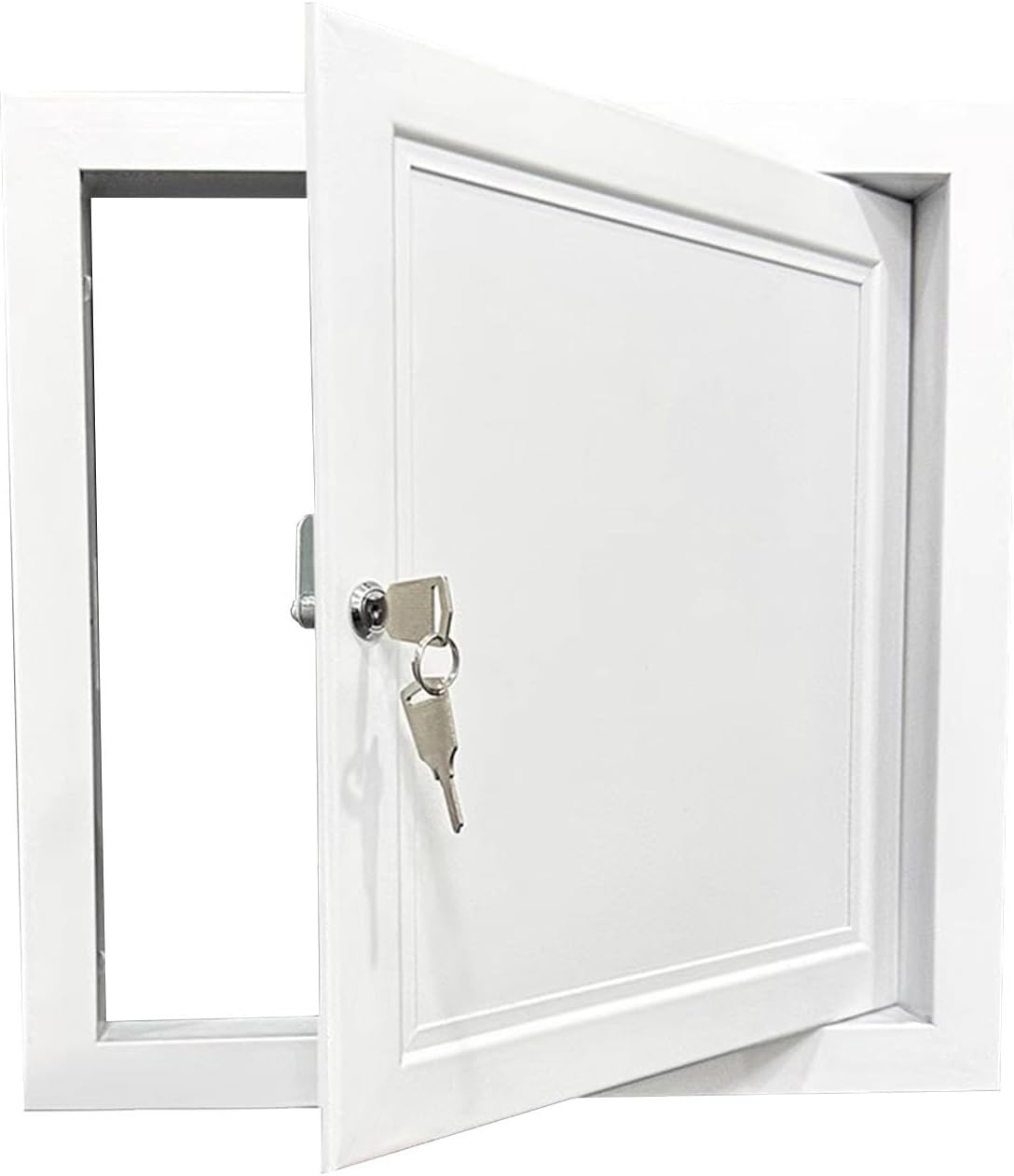 Metal Access Hatch with Key Lock - White Ceiling Access Panel, Plumbing ...