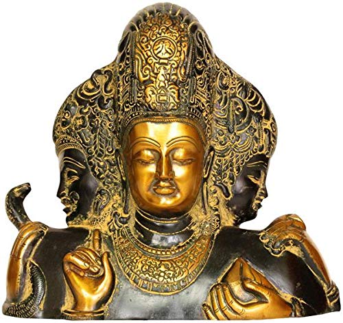 Buy Lord Brahma Vishnu Mahesh Shiva Tridev Trimurti Statue Online at ...