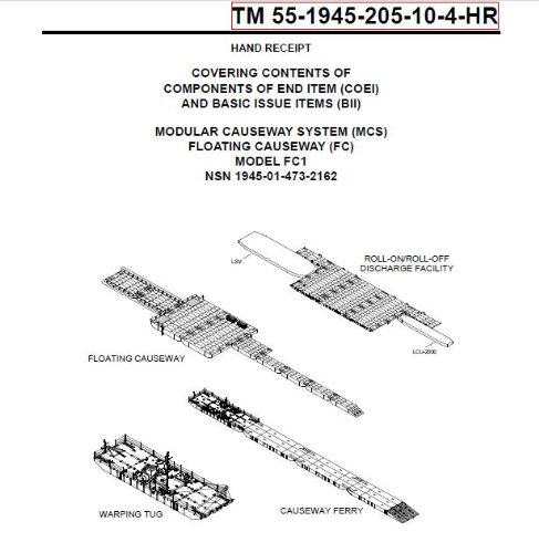 US Army, Technical Manual, TM 55-1945-205-10-4-HR, MODULAR CAUSEWAY ...
