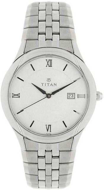 Titan Classique Analog Silver Dial Men's Watch-NM1494SM01 / NL1494SM01 ...