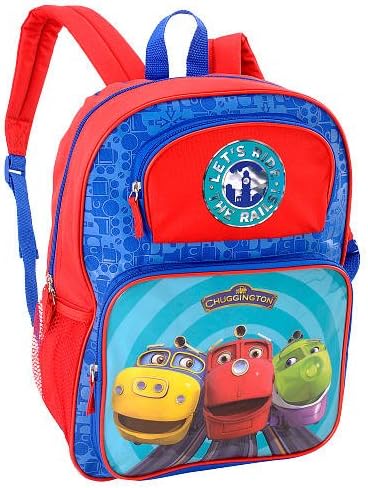 Chuggington Ride the Rails 16 inch Backpack - Blue and Red : Amazon.co ...