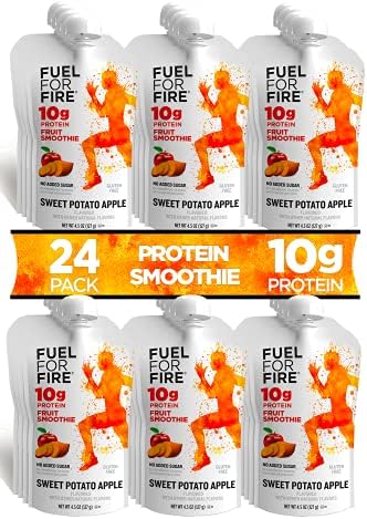 Amazon.com: Fuel for Fire PLANT BASED Protein Smoothie Squeeze Pouch ...