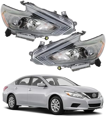 Amazon.com: LABLT Headlight Assembly Halogen Headlights with Black ...