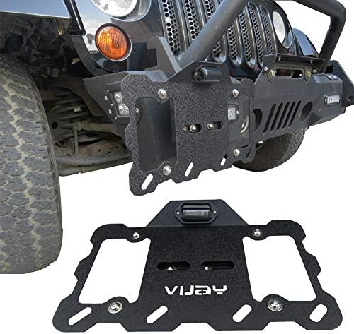 Amazon.com: TIOYAR License Plate Relocation Bracket Holder w/White LED ...