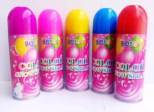 Buy Home Harmony's Boss Holi Color Snow Spray Set of 5pcs, 250ml Each ...