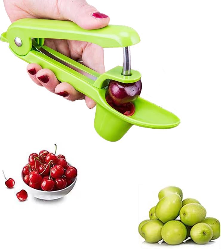 Cherry Pitter Tool, KooteenYao Cherry Stoner Remover, with Stainless ...