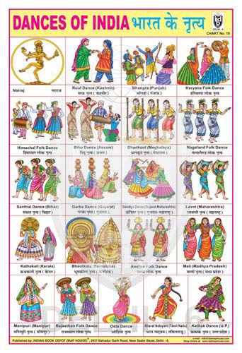 Buy DANCES OF INDIA CHART Book Online at Low Prices in India | DANCES ...