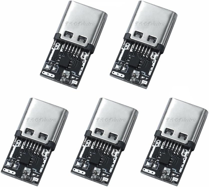 Amazon.com: 5PCS USB-C PD QC 5V 9V 12V 15V 20V DC Fixed Voltage Power ...