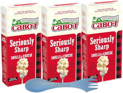 Amazon.com : 3 PCS Cabot Shells and Premium Aged Cheddar Macaroni ...